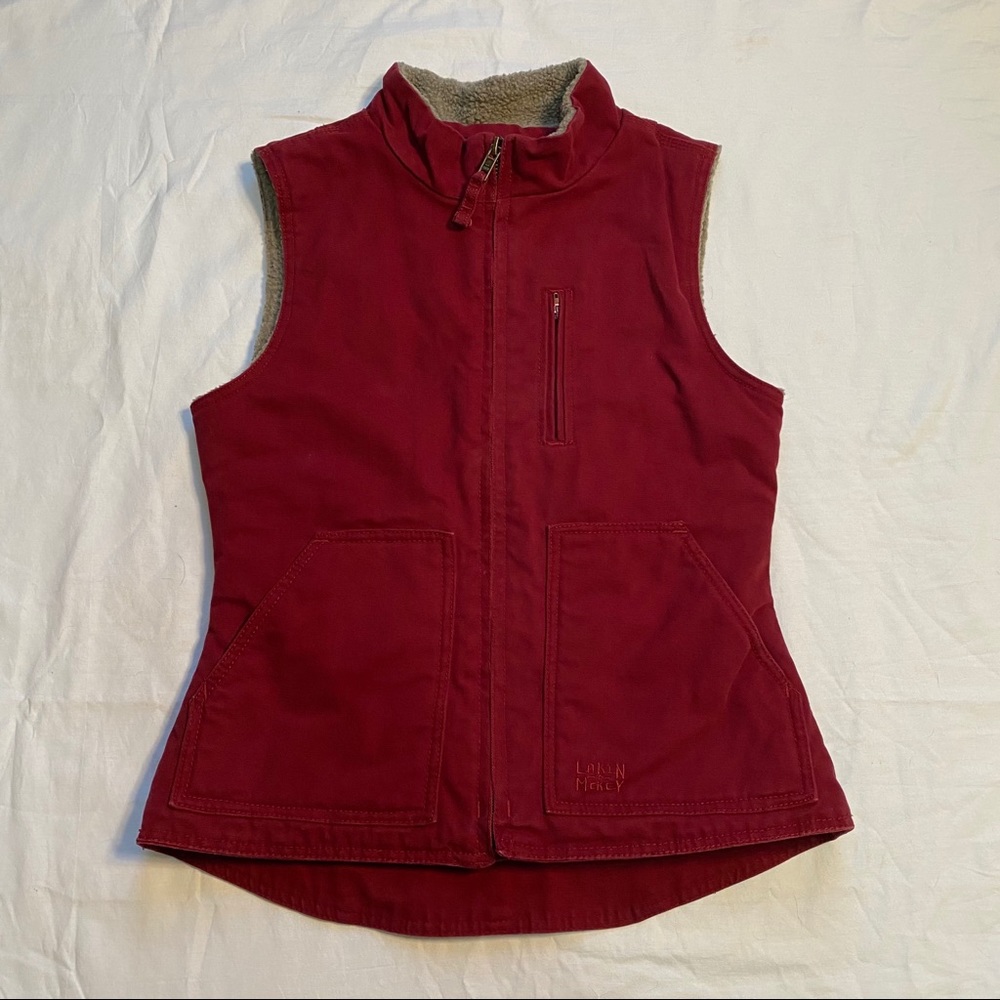 Lakin & Mckey By Key | Sherpa-Lined Canvas Vest - Gem